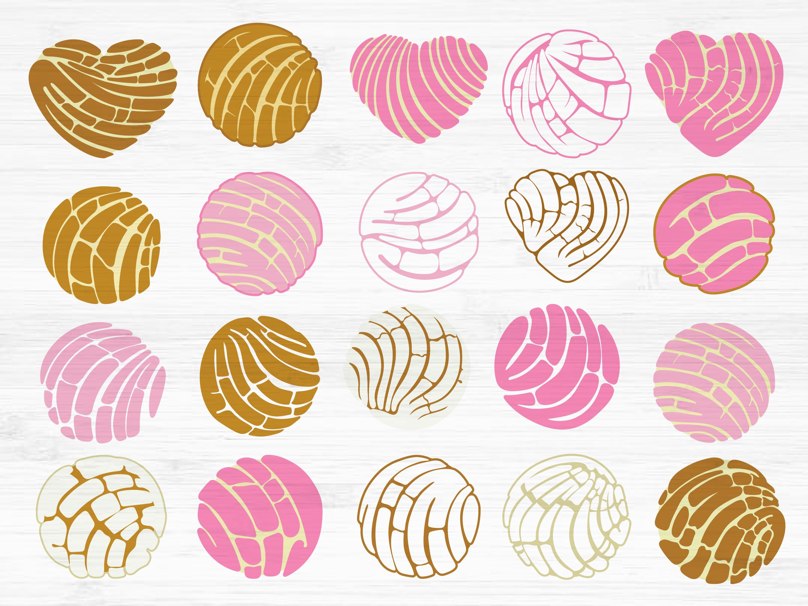 573 Concha SVG Bundle, PNG, Pan Dulce Svg Png, Cafecito Y Chisme Svg ...