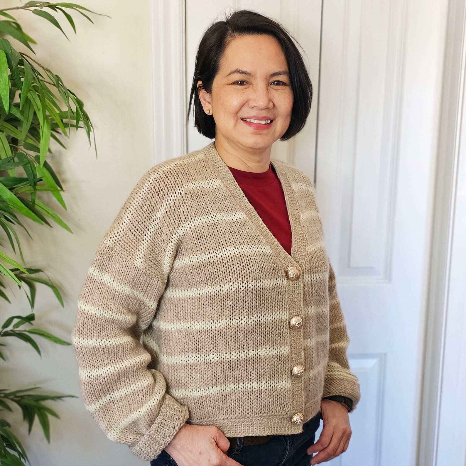 Bella Cardigan Circular Knitting Machine and Crochet Pattern, Sentro 48 ...
