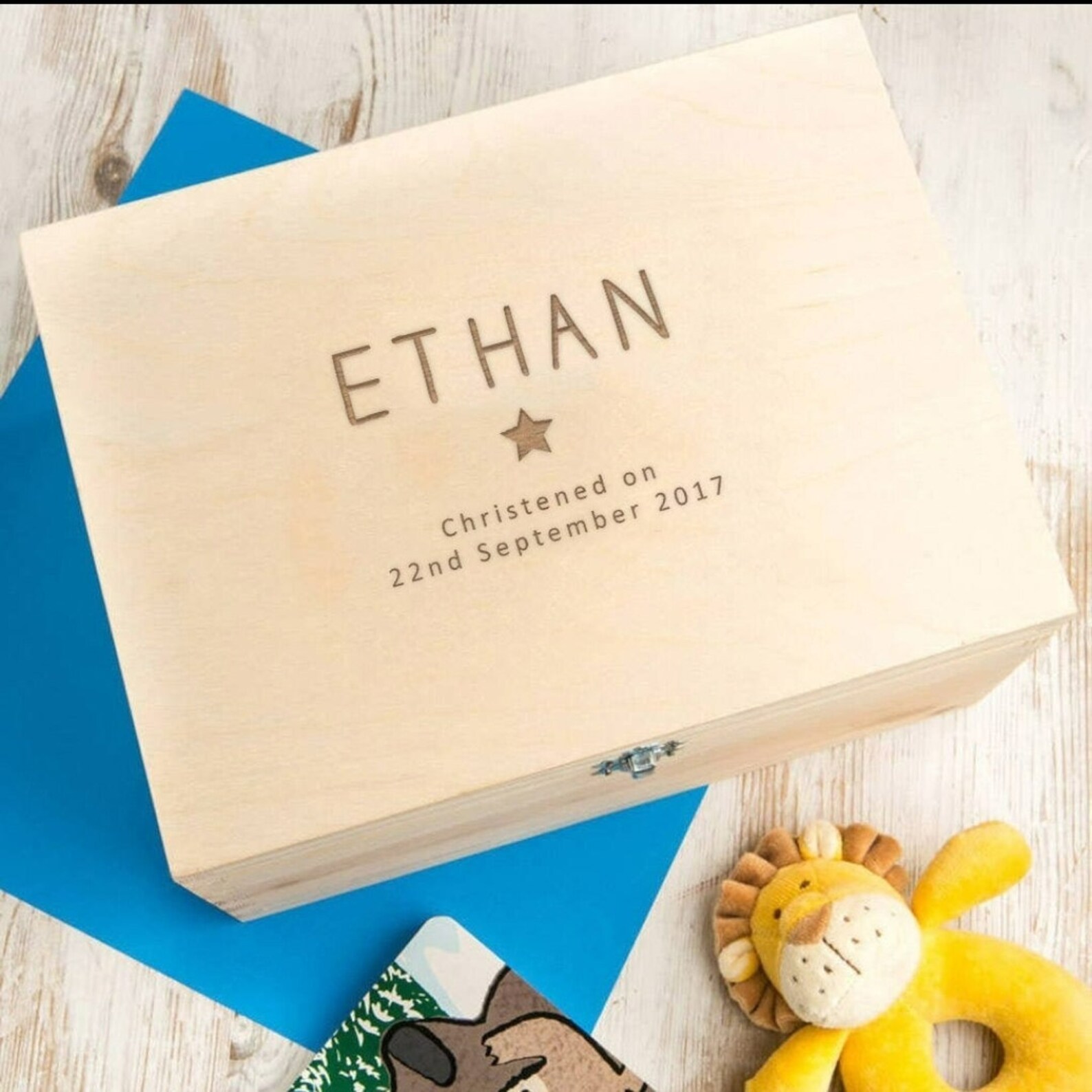 Personalized Baptism Keepsake Box, Baptism Gifts for Baby Girl or Boy ...