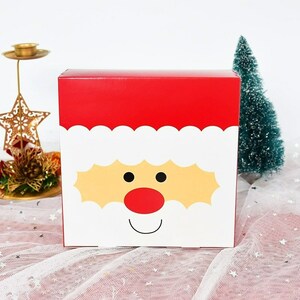 5pcs Merry Christmas Candy Gift Box, Santa Elk Cookie Cakes Baking ...
