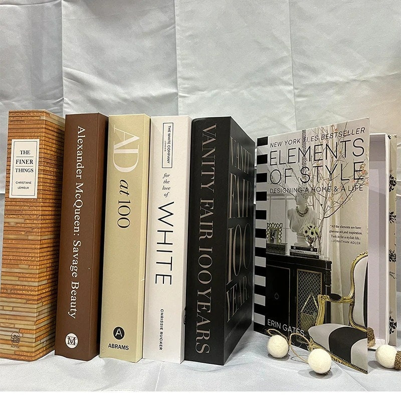 Designer Decorative Books - Etsy