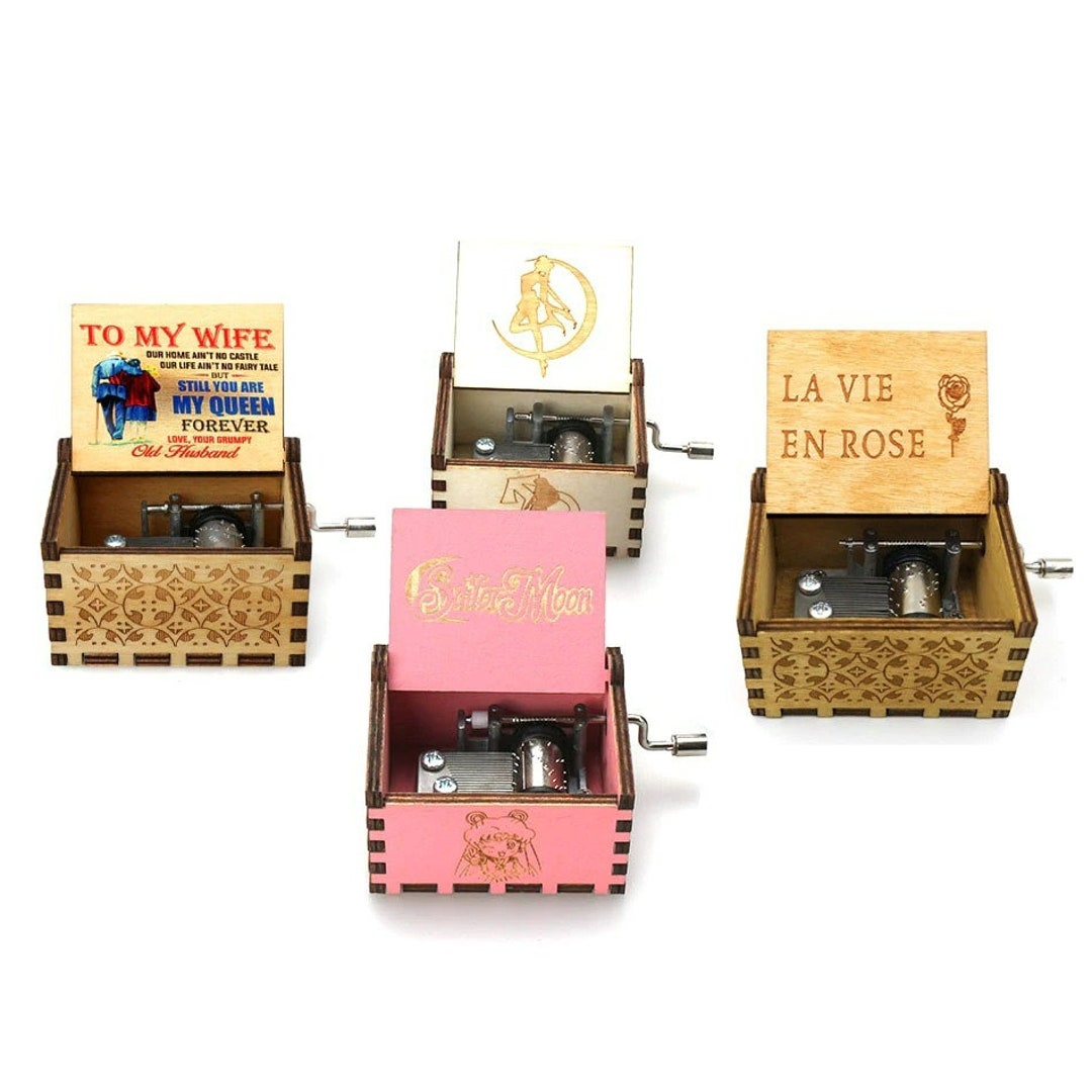 Hot Antique Carved Wooden, Valentine's Day Music Box, Christmas Gift ...