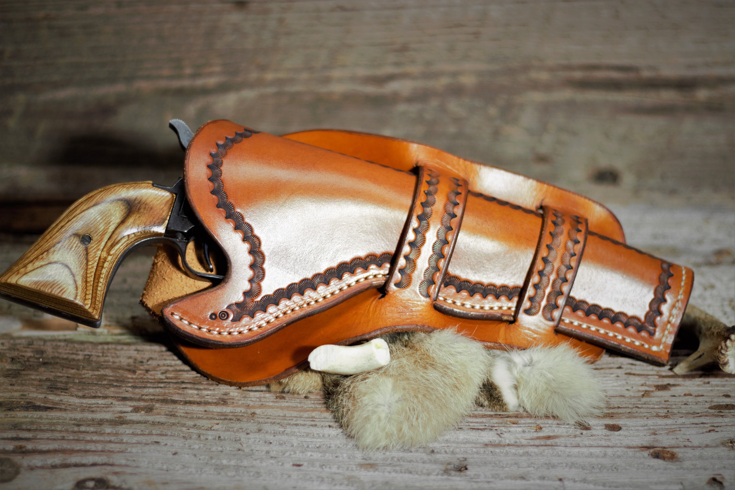 Western Double Loop Holster - Etsy