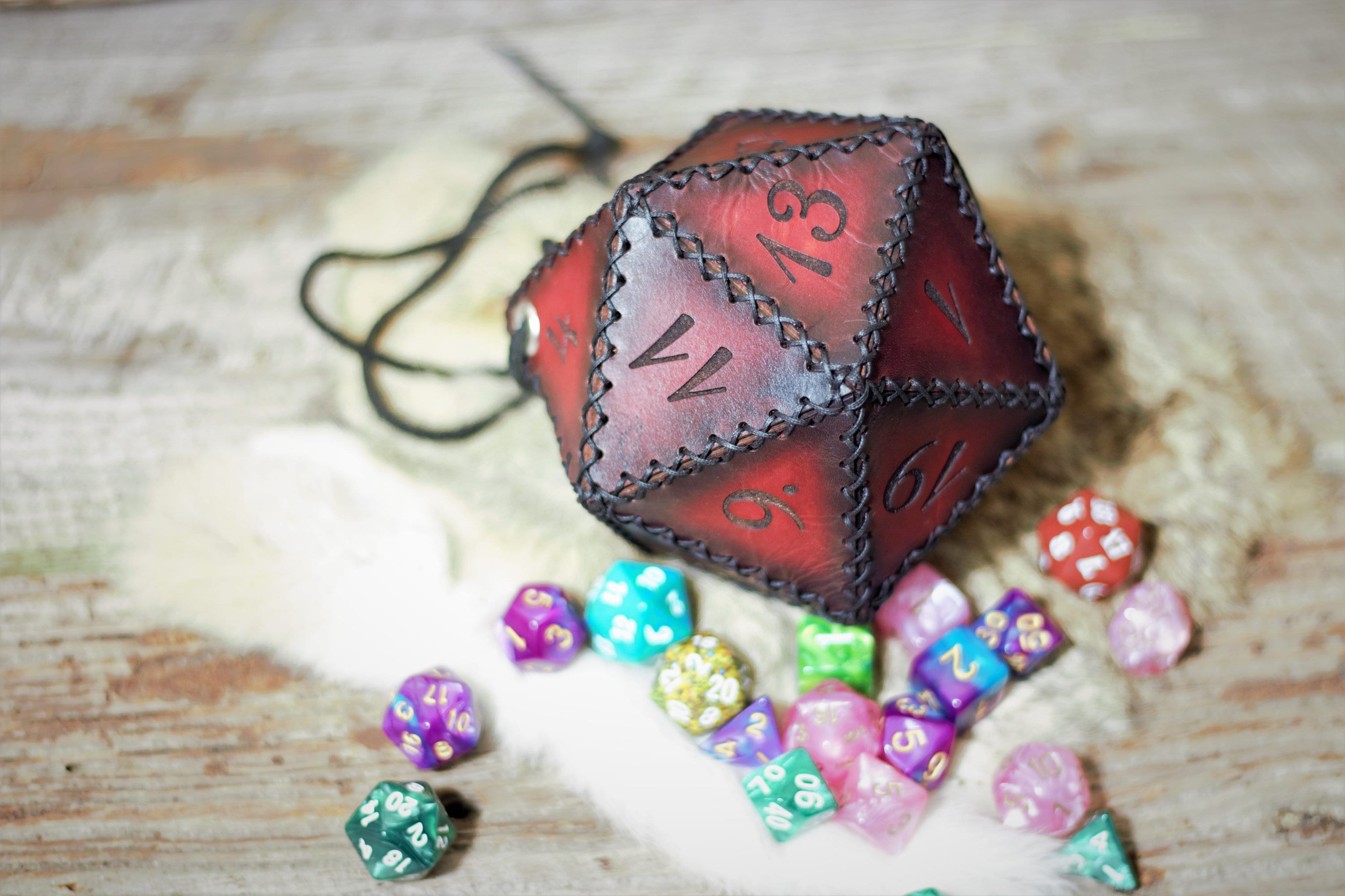 Leather D20 Dice Bag SVG Pattern Laser Ready - Etsy