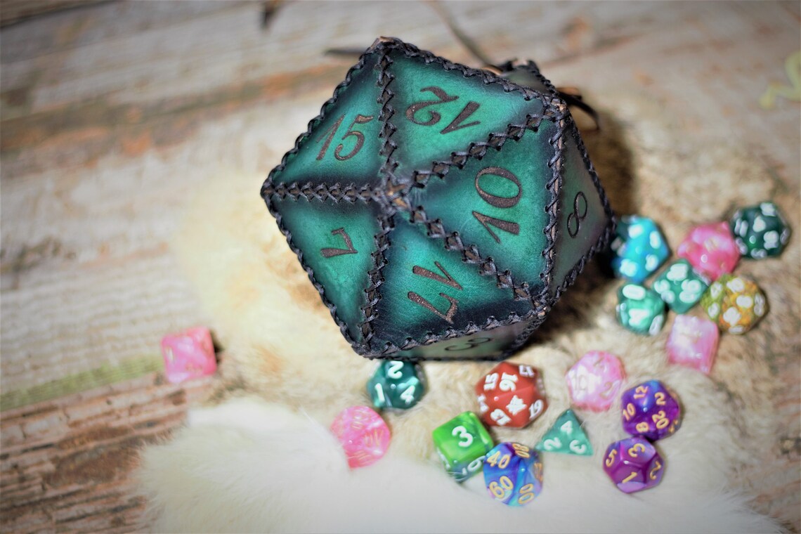 Leather D20 Dice Bag SVG Pattern Laser Ready - Etsy