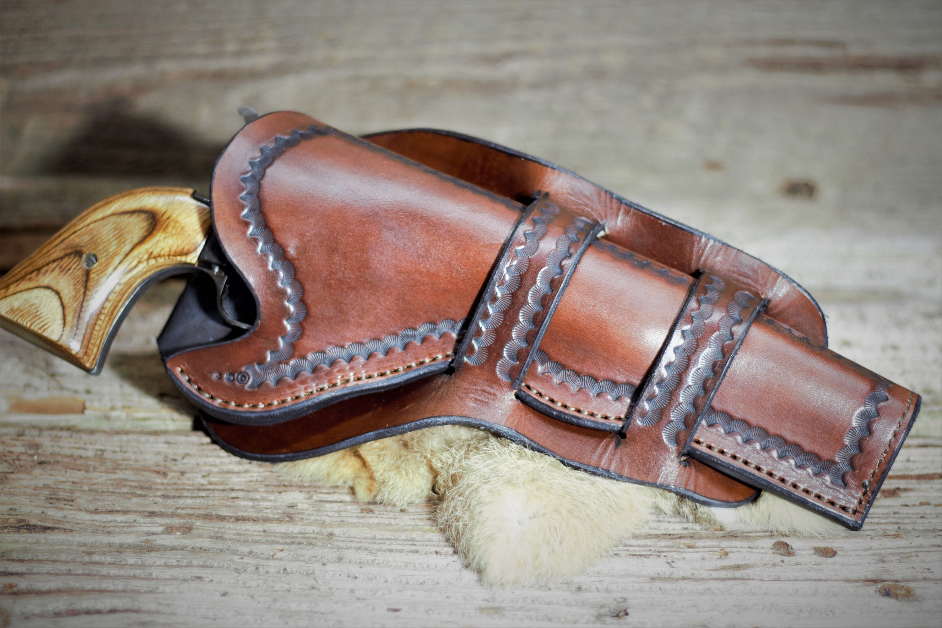 Western Double Loop Holster - Etsy