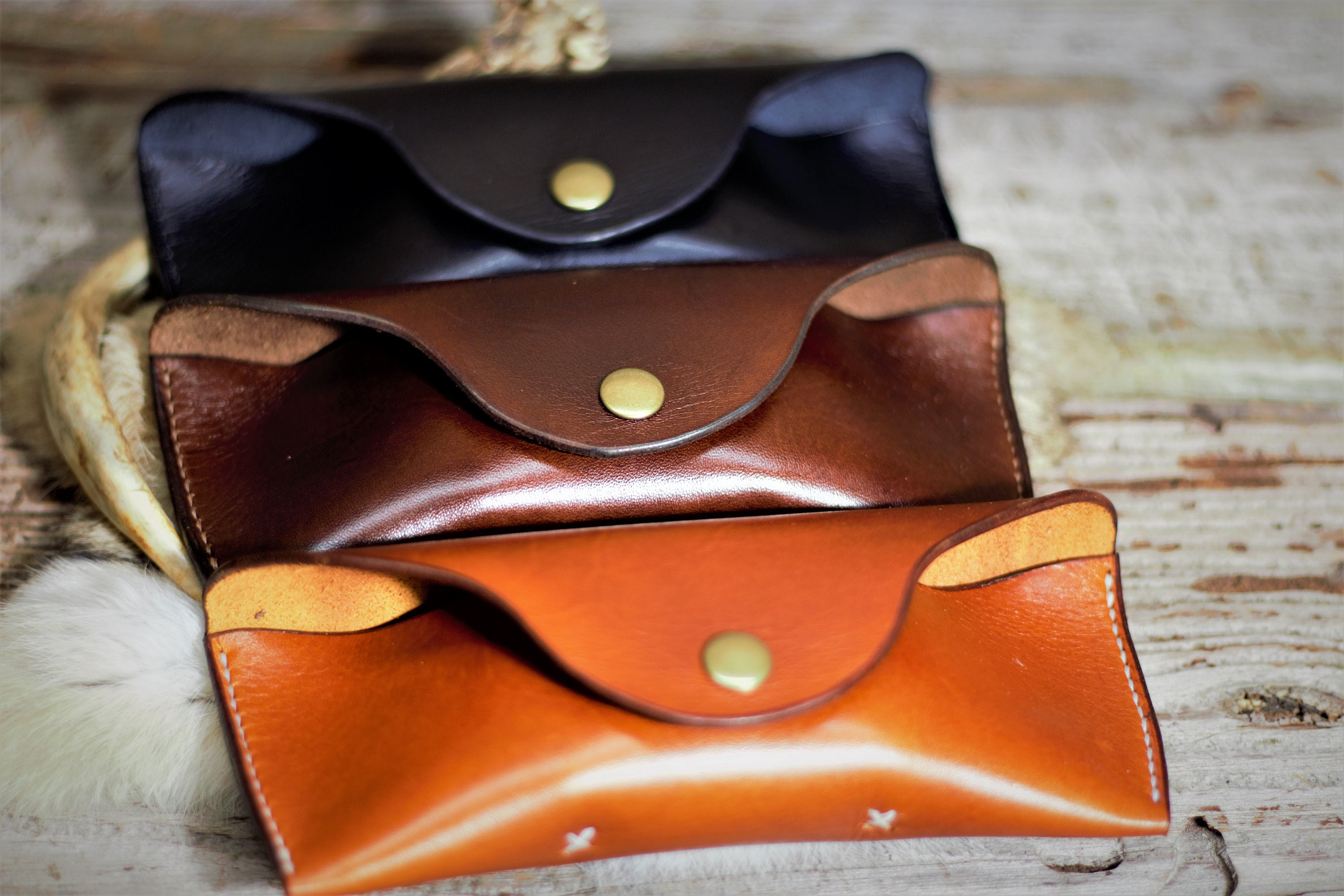 Hand Made Leather Eyewear Case Leather Case for Glasses - Etsy