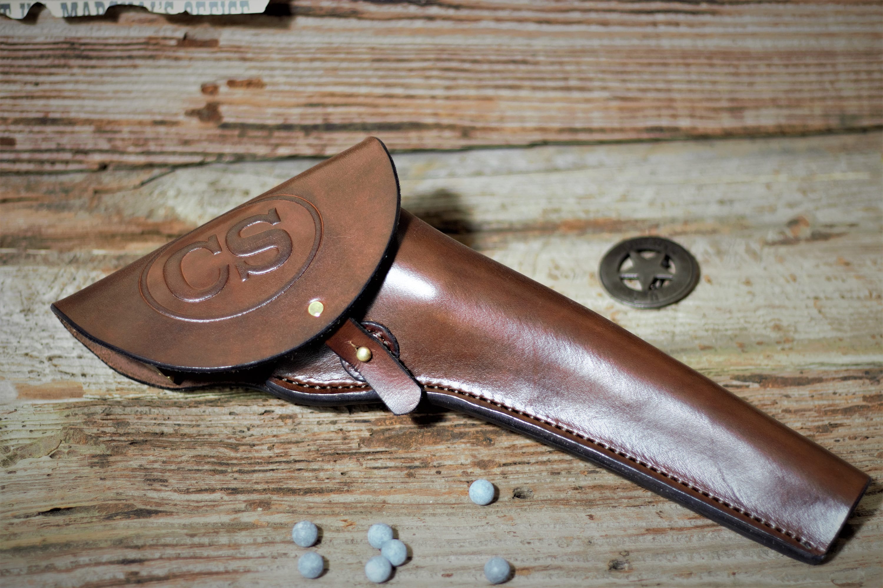 Handmade Leather Civil War Flap Holster for 1851 Navy Revolver - Etsy