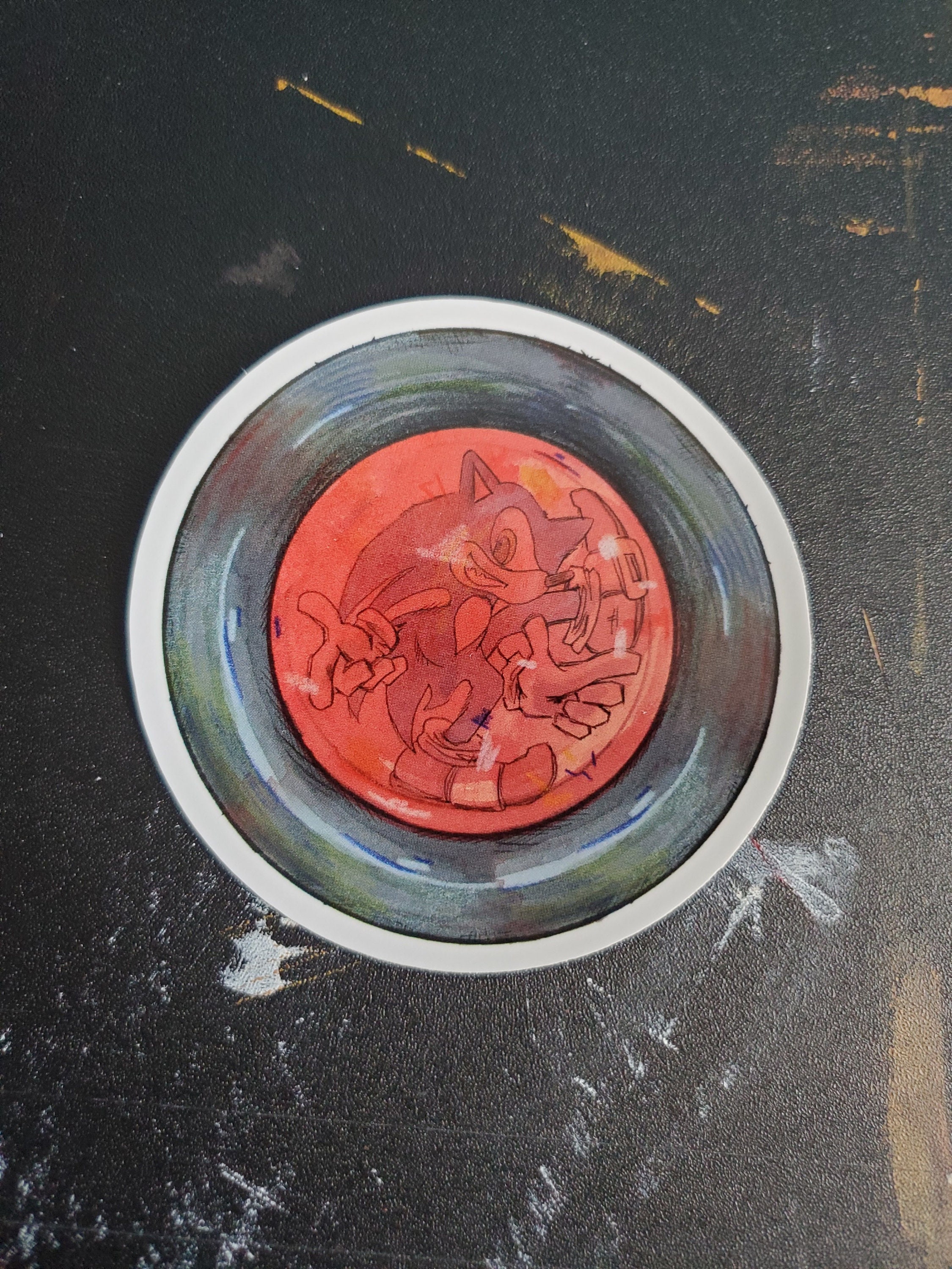 Sonic Spinner STICKER - Etsy