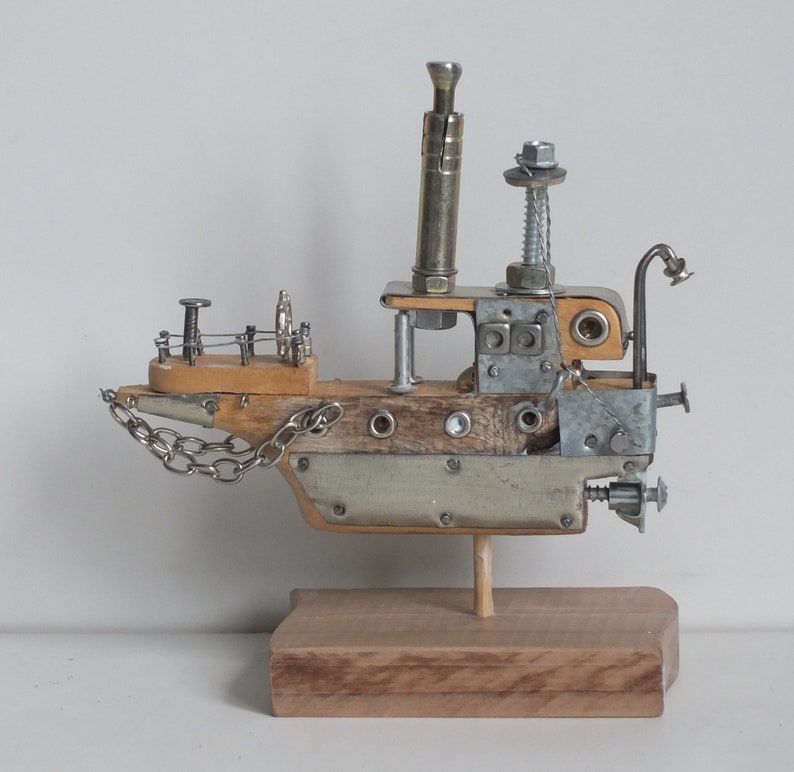 Boat, Upcycling,recycled Materials, Handcrafted - Etsy