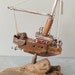 Wooden Ship,recycled Materials, Home Decoration, Art, Driftwood ...