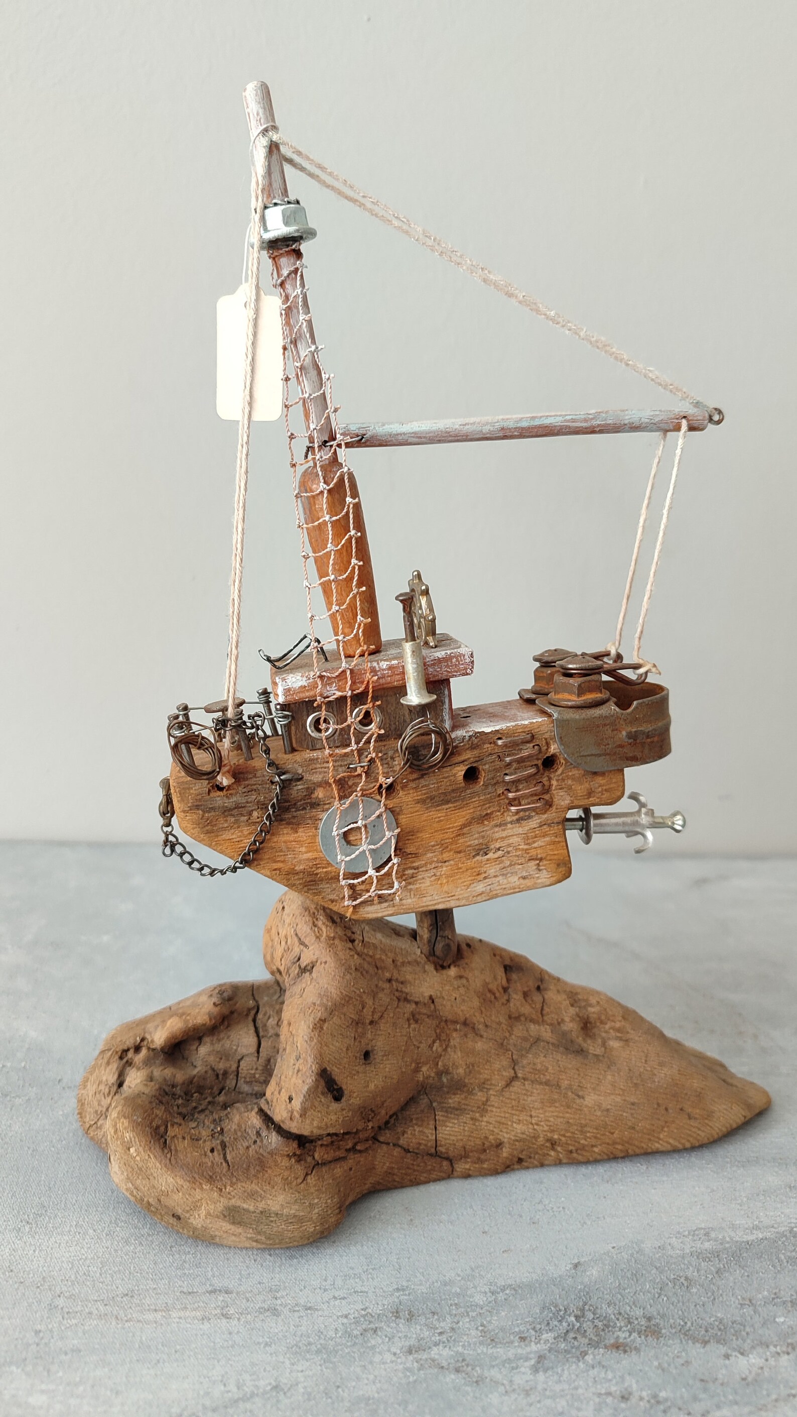 Wooden Ship,recycled Materials, Home Decoration, Art, Driftwood ...