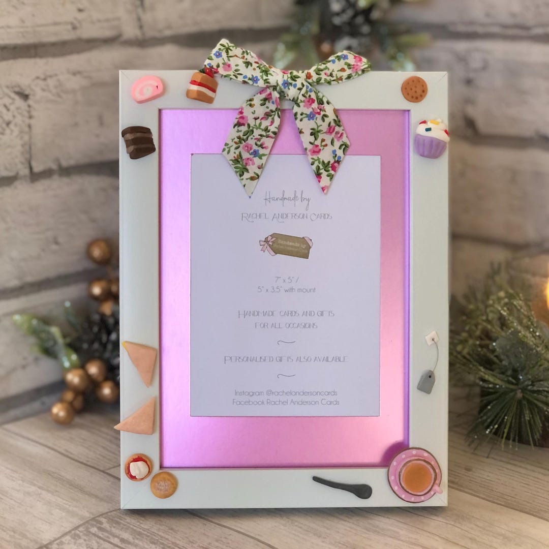 Handmade Afternoon Tea Themed Photo Frame - Etsy