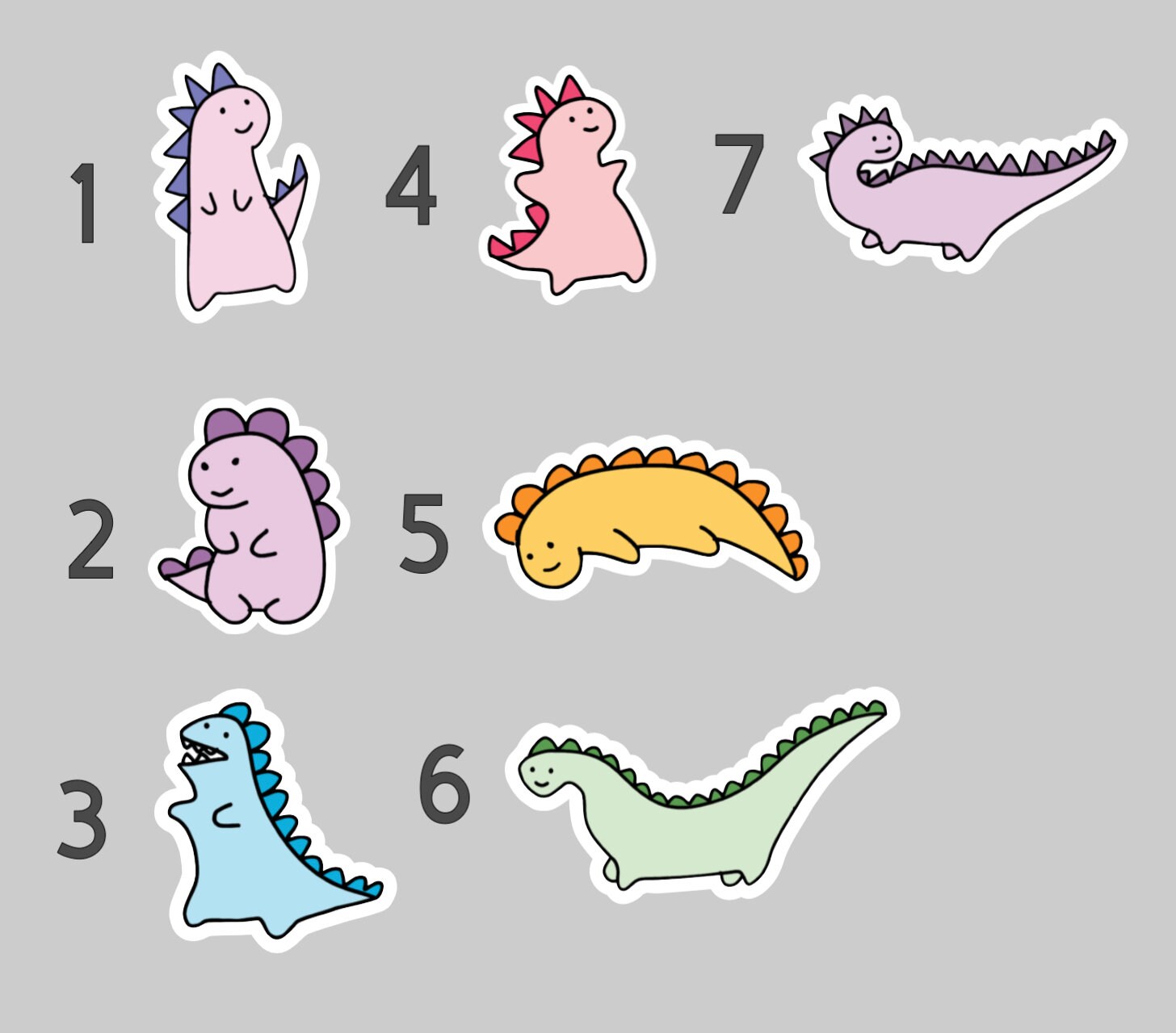 Dinosaur Blob Stickers Waterproof - Etsy
