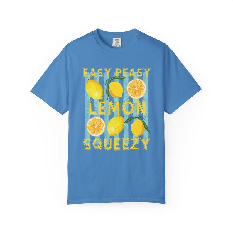 Easy Peasy Lemon Squeezy Summer Lemon T-shirt, Yellow Tee, Citrus Fruit ...