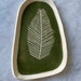 Sgraffito Simple Leaf Ceramic Plate - Etsy