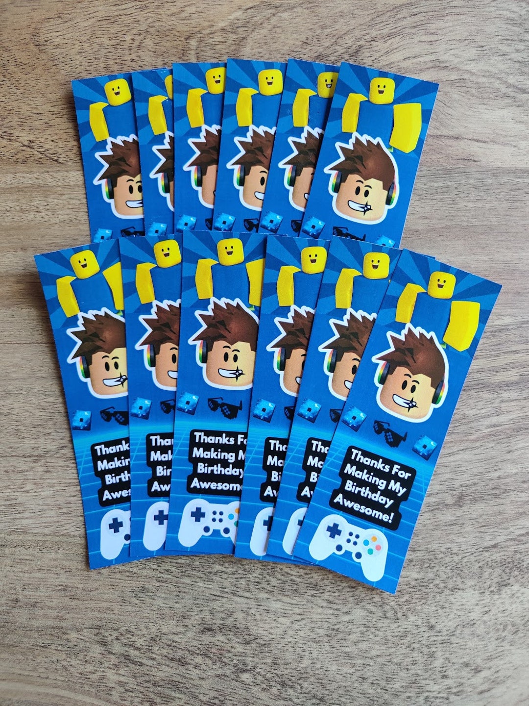 Personalised GAMER BLOX Kids Birthday Eco Party Bag Favours Video ...