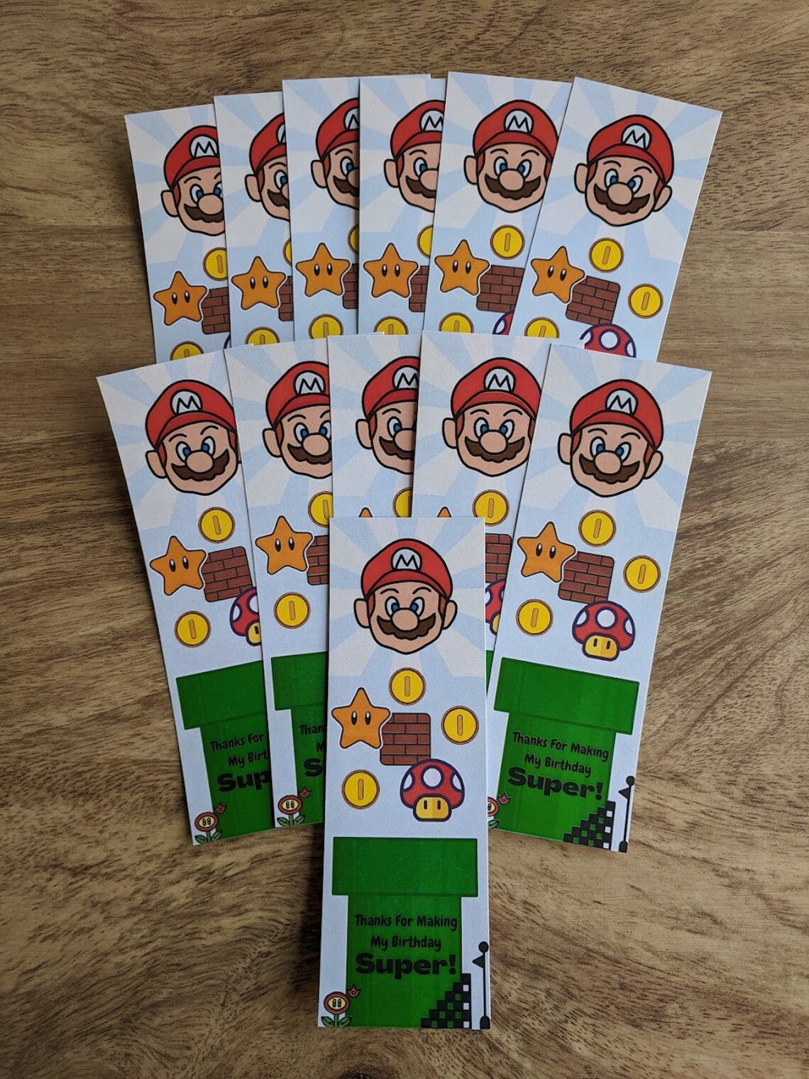 Personalised SUPER MARIO Kids Birthday Eco Party Favours Pixel - Etsy
