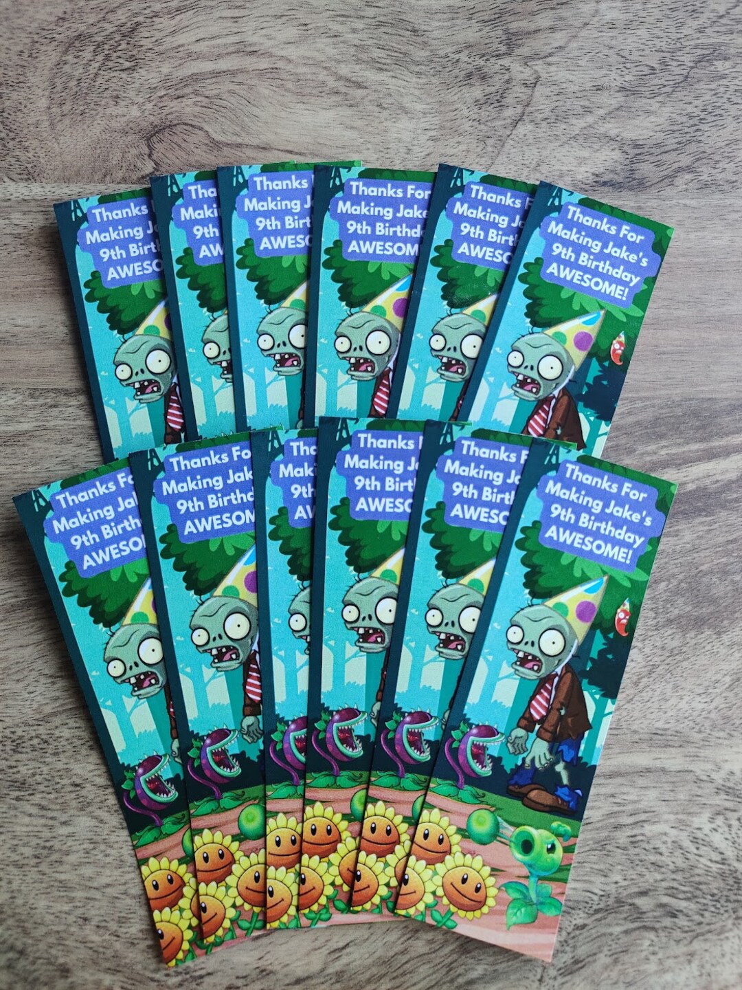 Personalised GAMER ZOMBIE Kids Birthday Eco Party Bag Favours Video ...