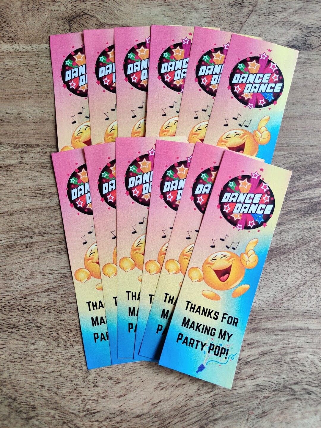 Personalised DANCE Themed Kids Birthday Eco Party Favours Disco Dance ...