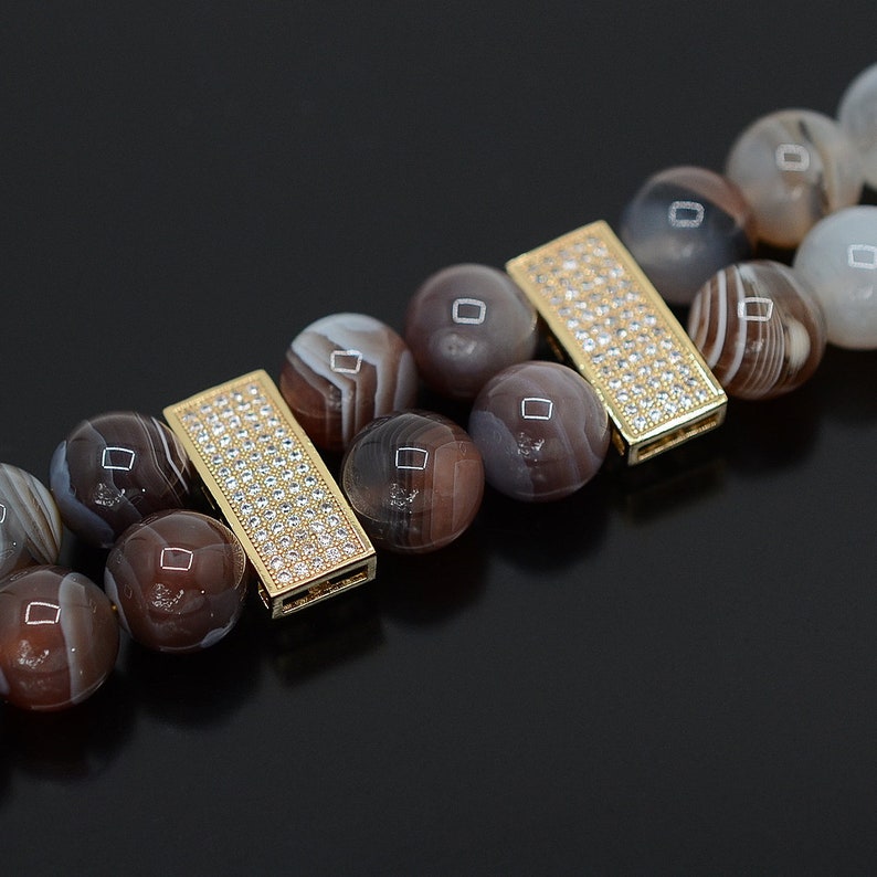 1pcs Multi Strand Link Bars, Separator Bars, Gold Plated Cubic ...