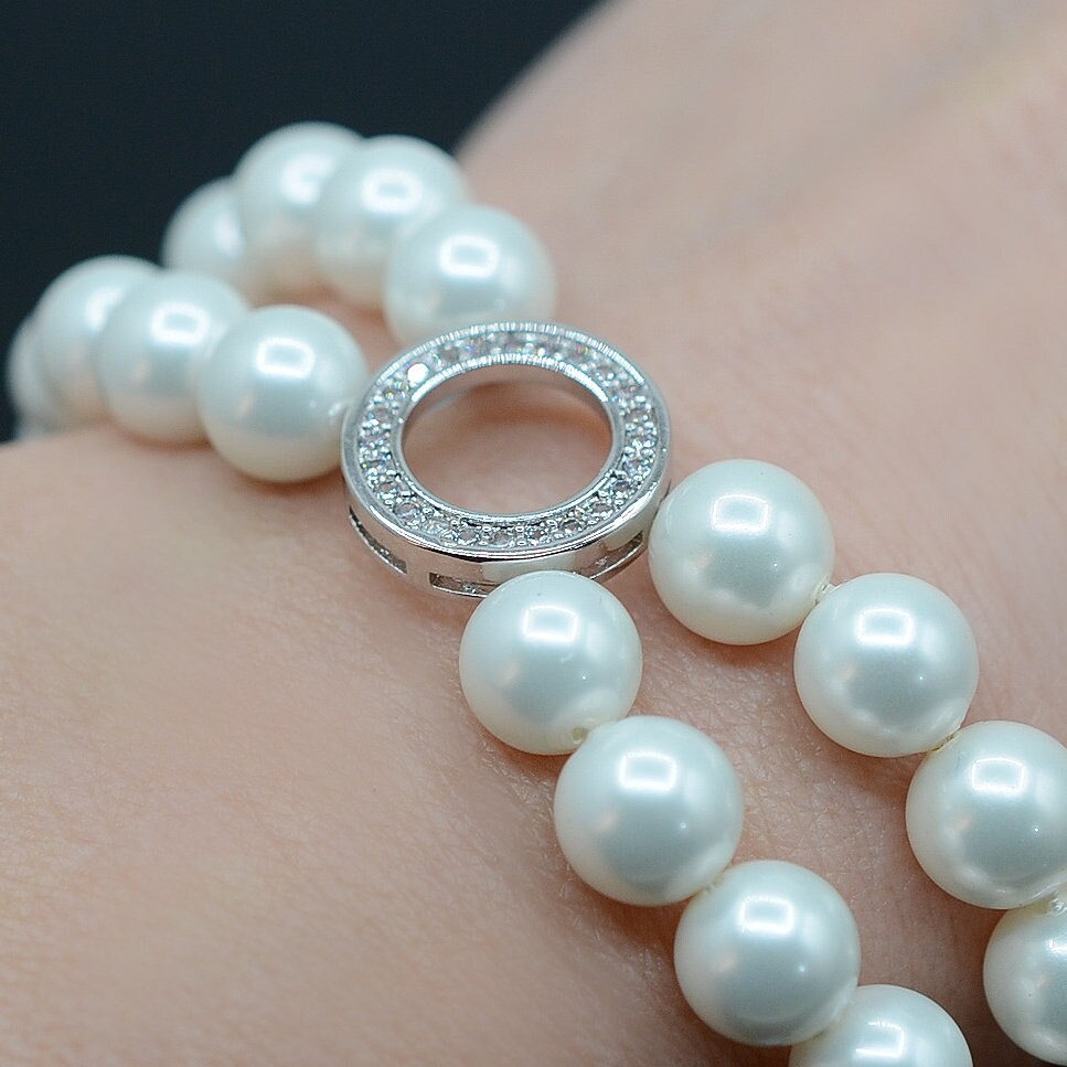 Multi Strand Link Ring, Separator Rings, Gold Plated Cubic Connector ...