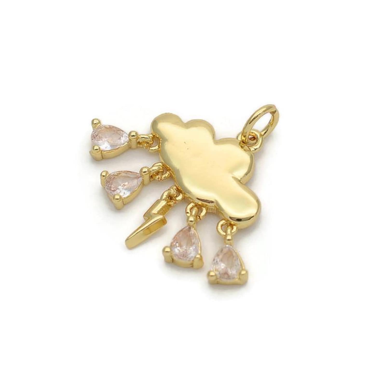 1pcs Rain Cloud CZ Charm Pendant for Making Jewelry, Weather Charm ...