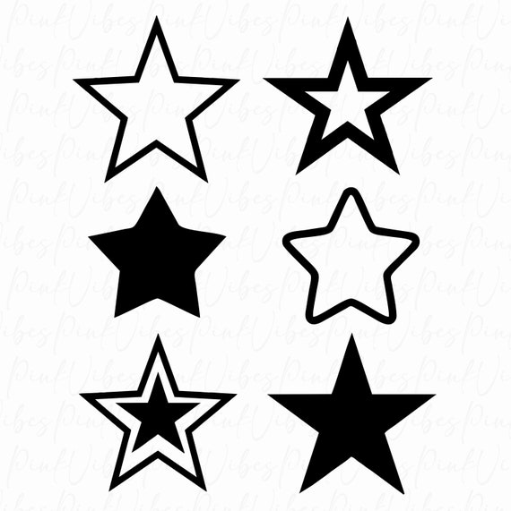Star Svg Cut File Star Png Stars Bundle Svg - Etsy