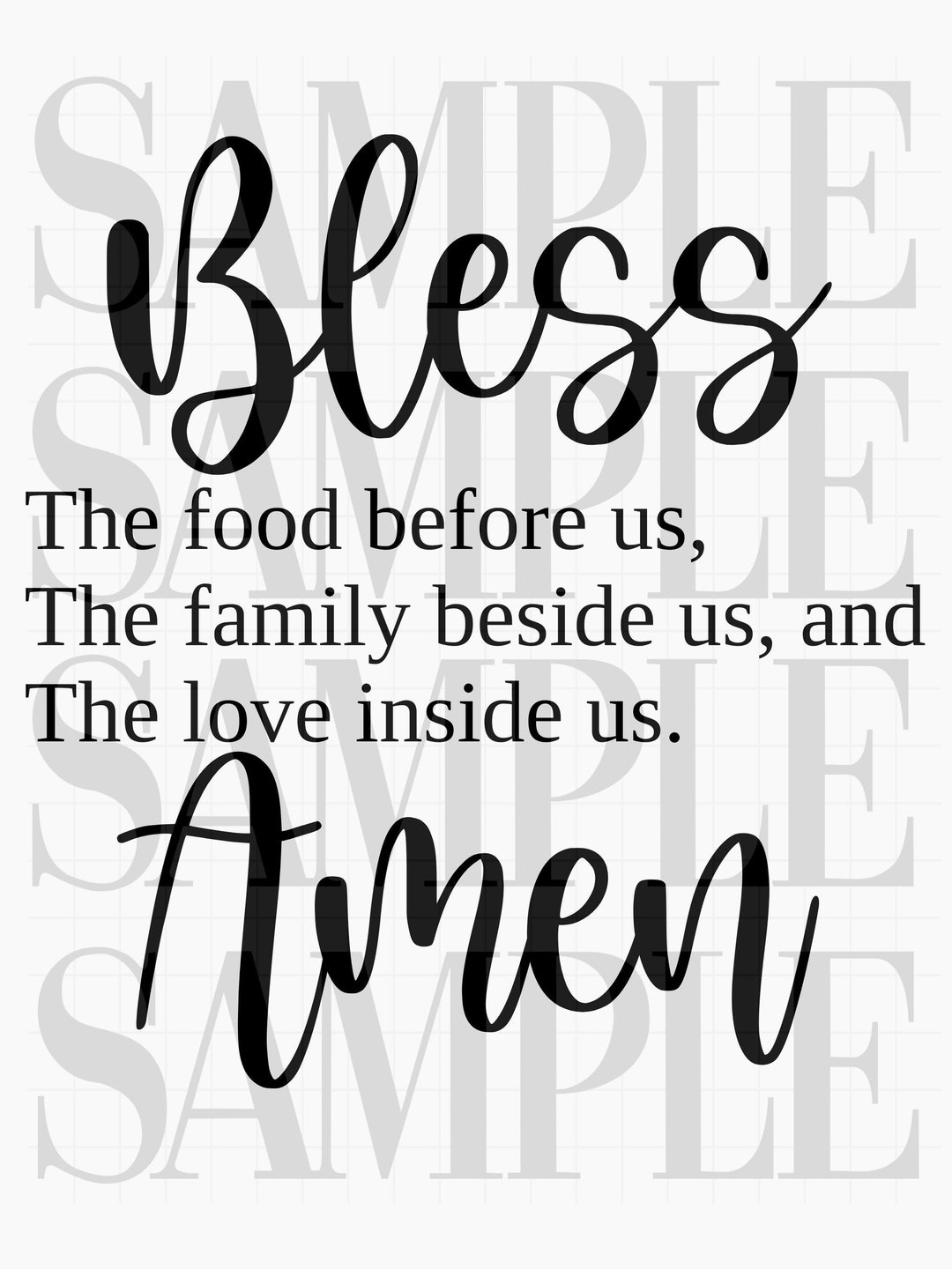 Bless This Food SVG PNG Cricut Silhouette Cut File Kitchen Decor ...