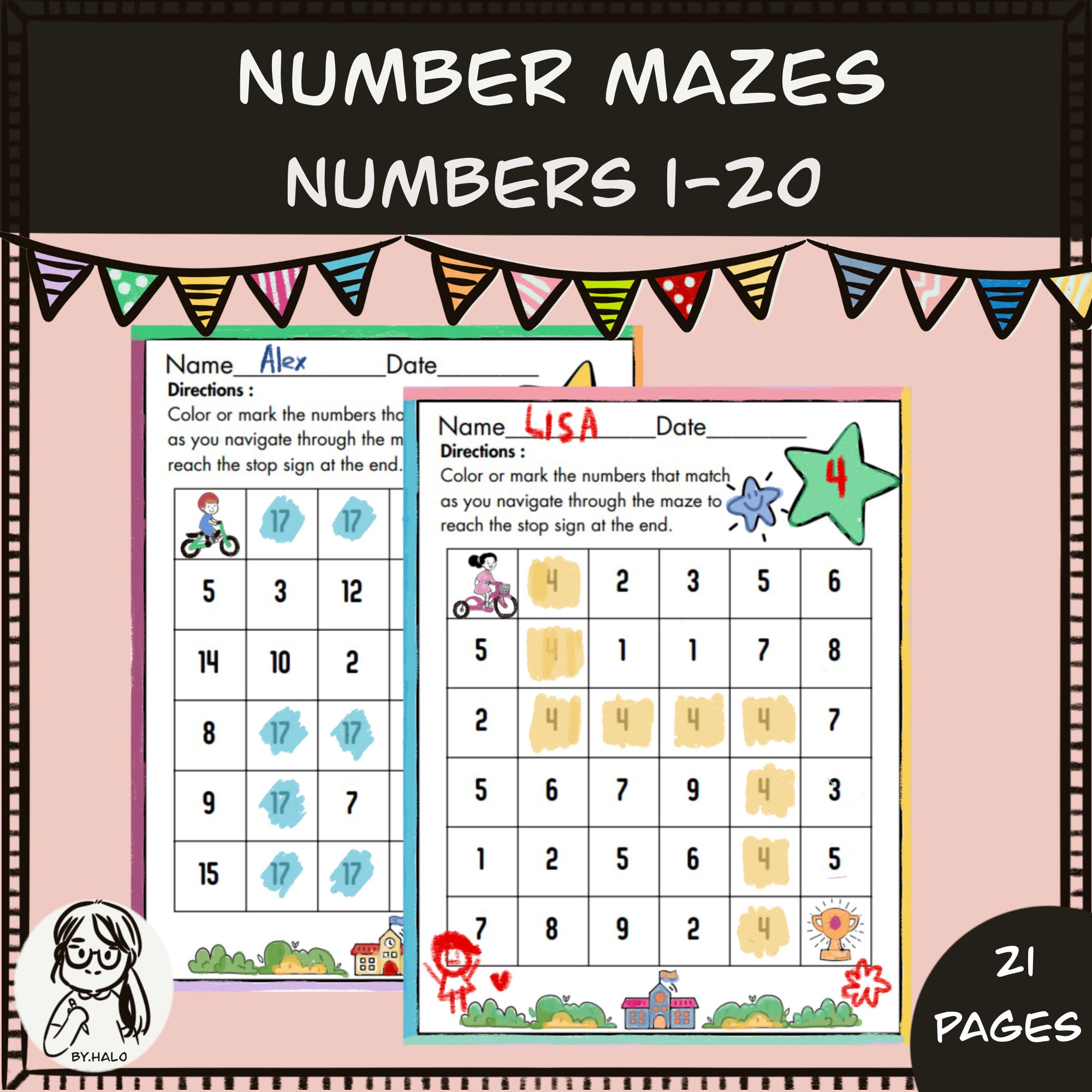 Preschool Pre-k Kindergarten Grade1 Learning, Number Identification ...