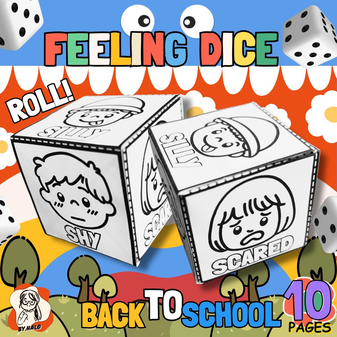 Feelings Dice | Back to School Craft | SEL Emotion Cube Craft ...