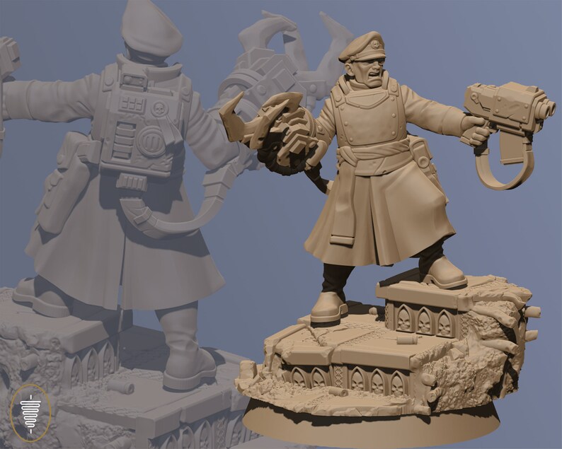 Comissar Hero of the Hive Red Pilgrim Miniature - Etsy