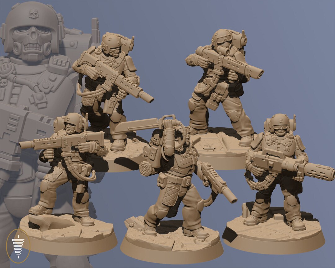 Veterans | Red Pilgrim Miniature - Etsy