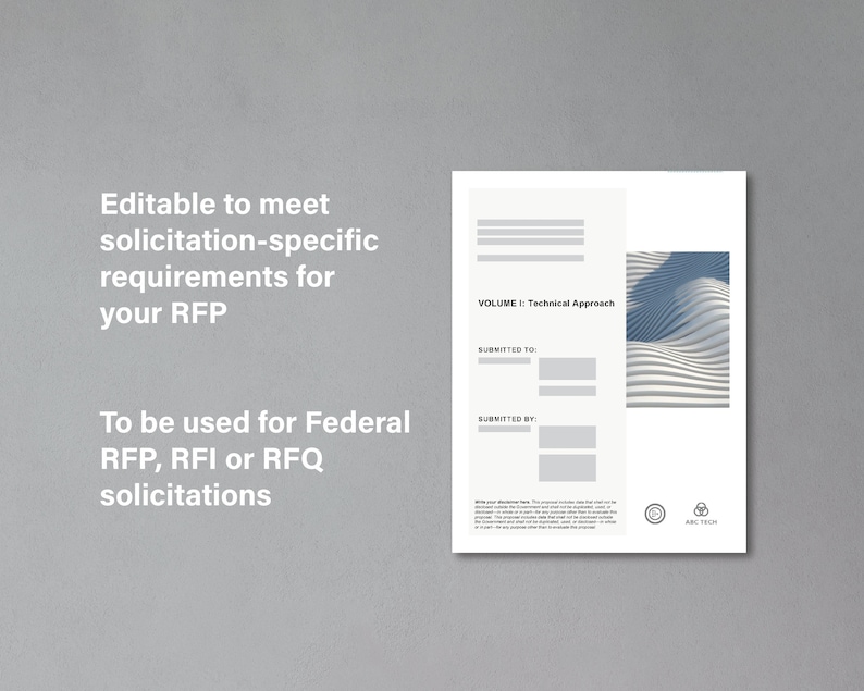 RFP Proposal Cover | Minimal RFP Proposal Cover Template | Federal ...