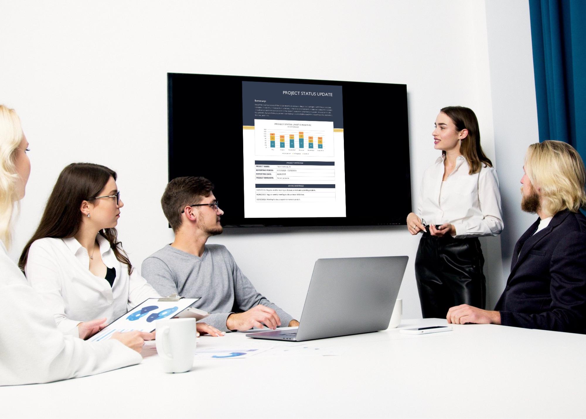 Project Status Report Template: Quarterly Update (microsoft Word) - Etsy