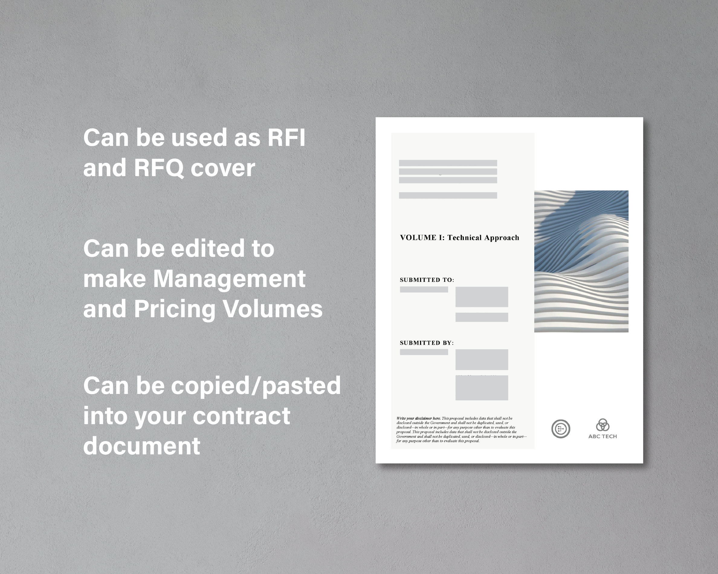 RFP Proposal Cover | Minimal RFP Proposal Cover Template | Federal ...