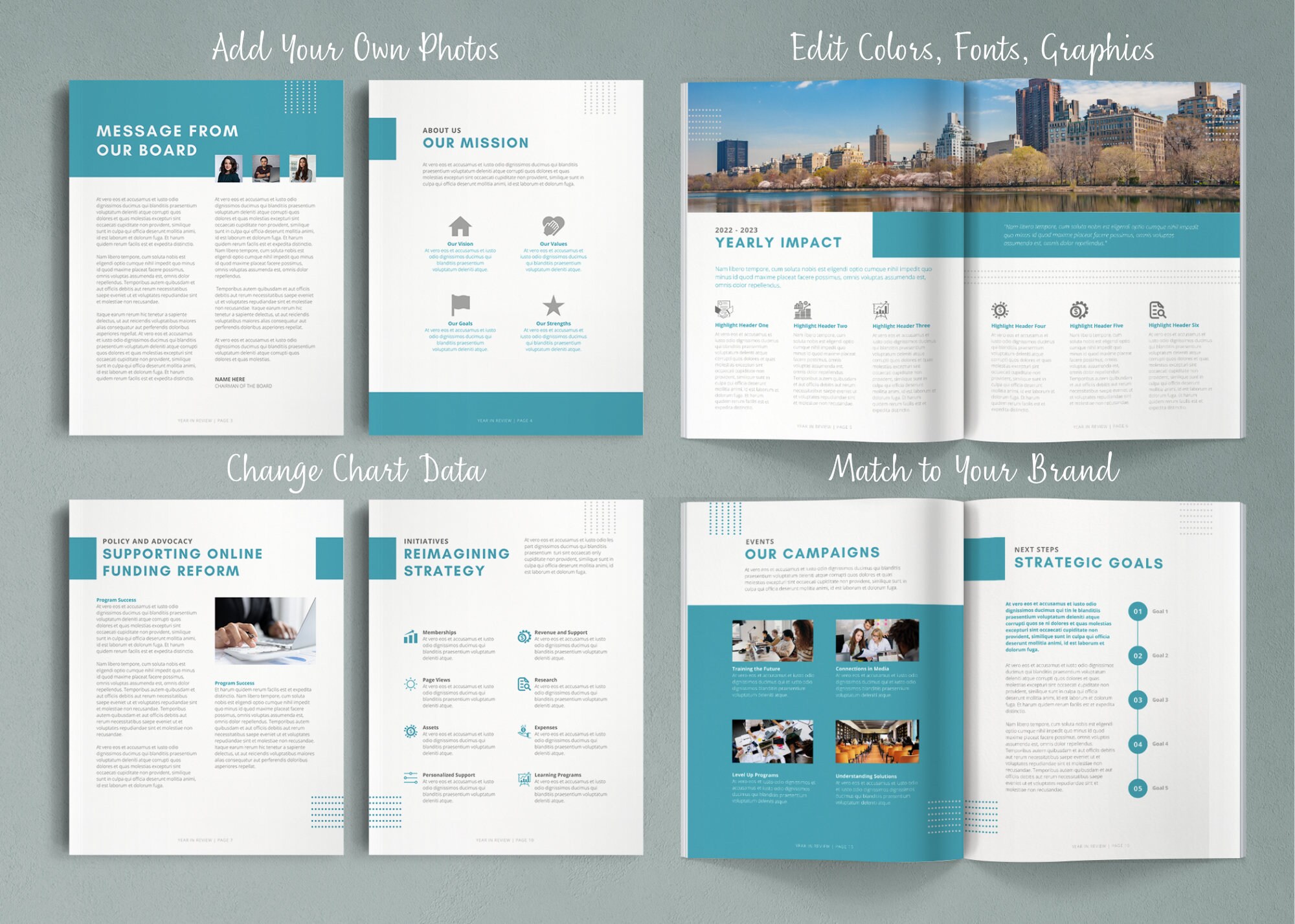 Annual Report Template | Canva Report | Nonprofit Report | Corporate ... Annual Report Template | Canva Report | Nonprofit Report | Corporate ...