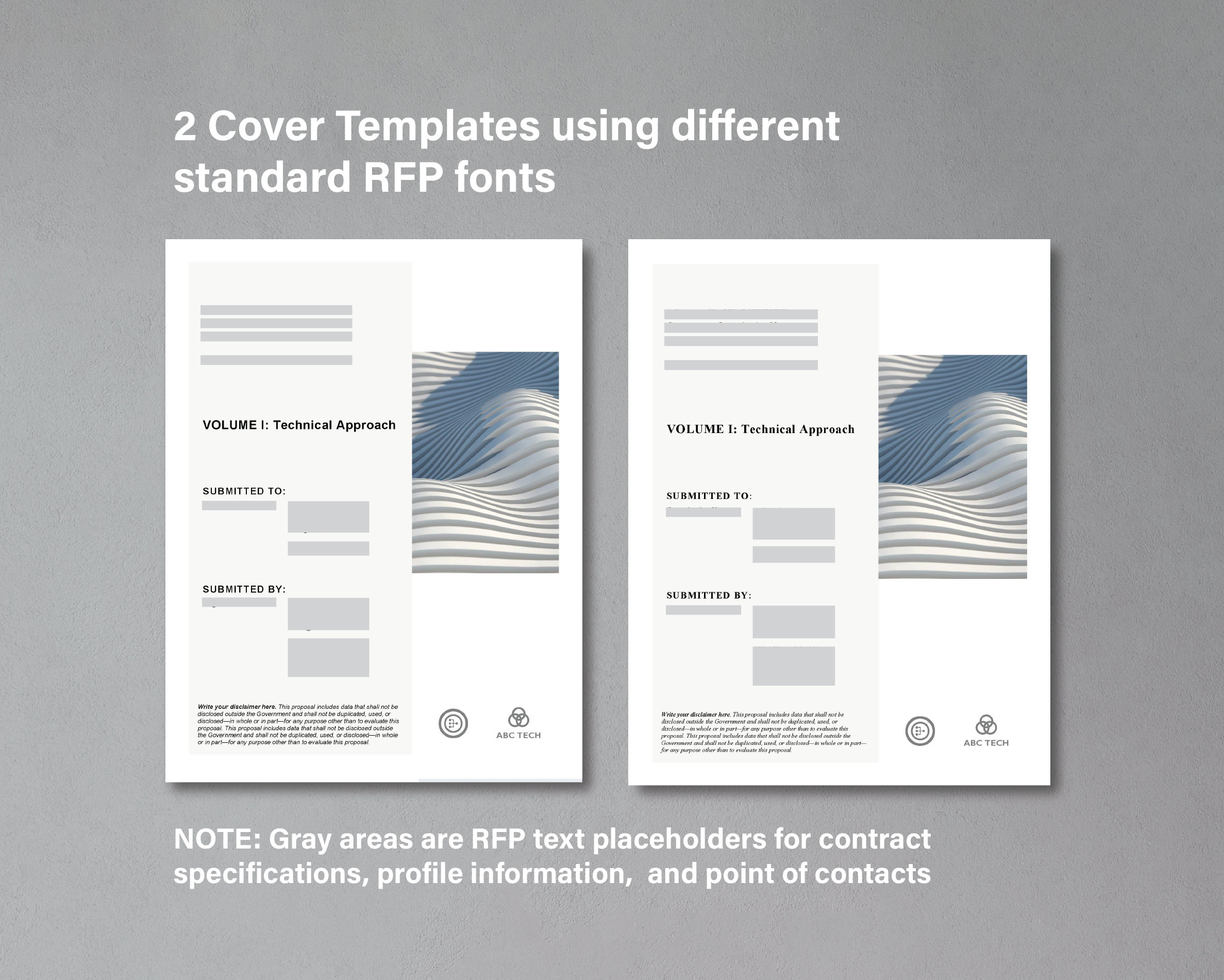 RFP Proposal Cover | Minimal RFP Proposal Cover Template | Federal ...
