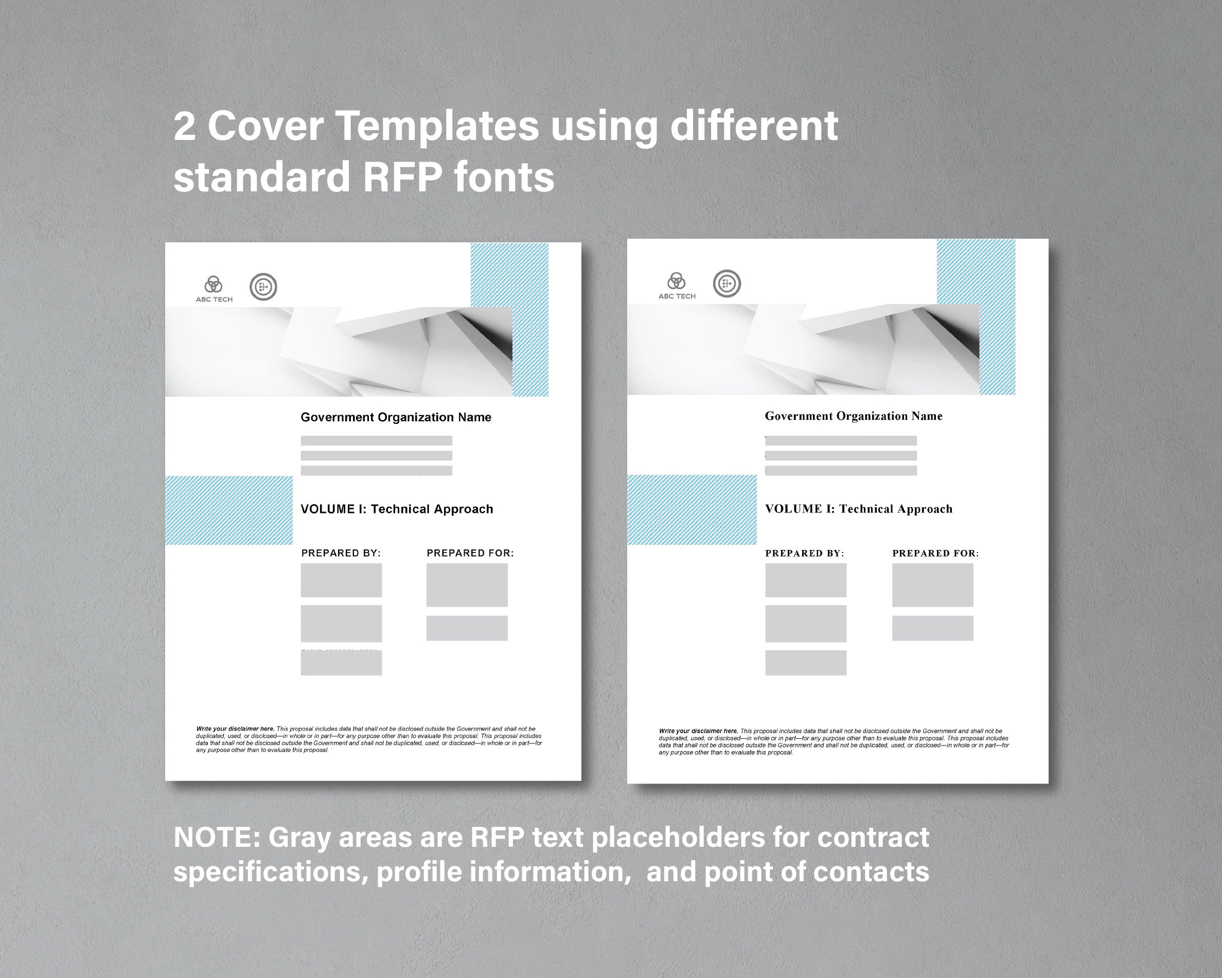 Modern RFP Proposal Cover Template: Federal Design (DOCX) - Etsy