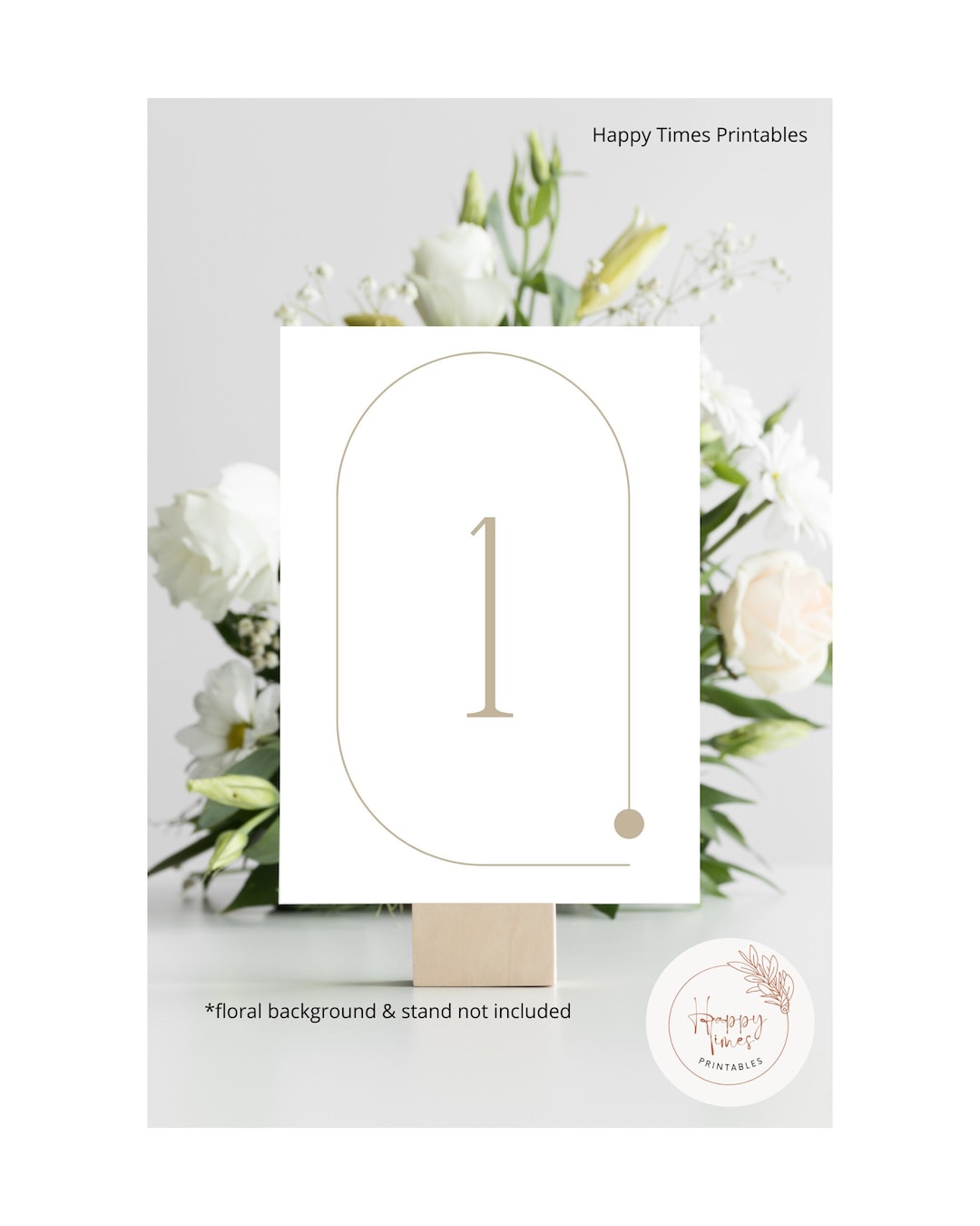 Neutral Minimalist Table Number Printables, Uneditable Wedding Template ...