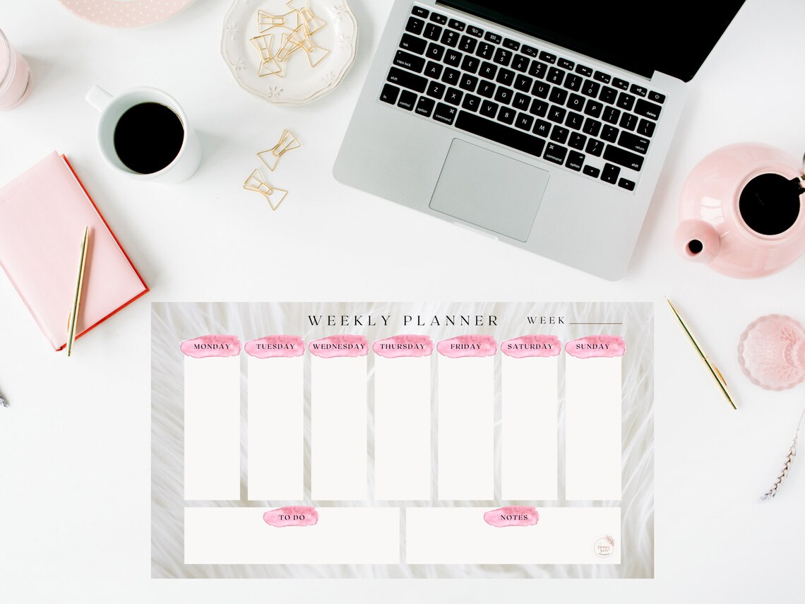 Printable Weekly Planner Printable Landscape, Weekly Schedule, Undated ...