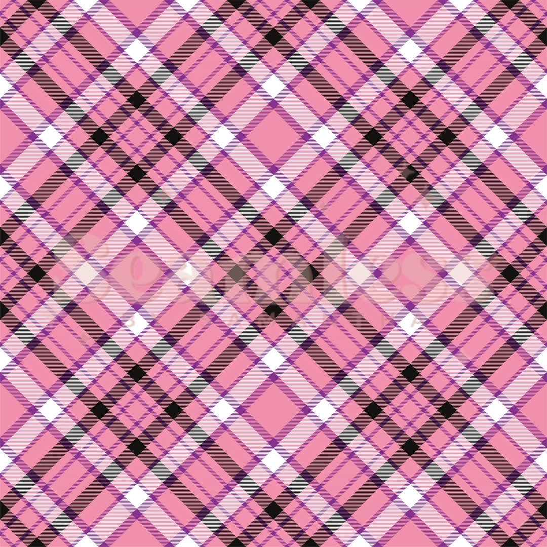 Pink Plaid Seamless File PNG Immediate Download Fabric - Etsy