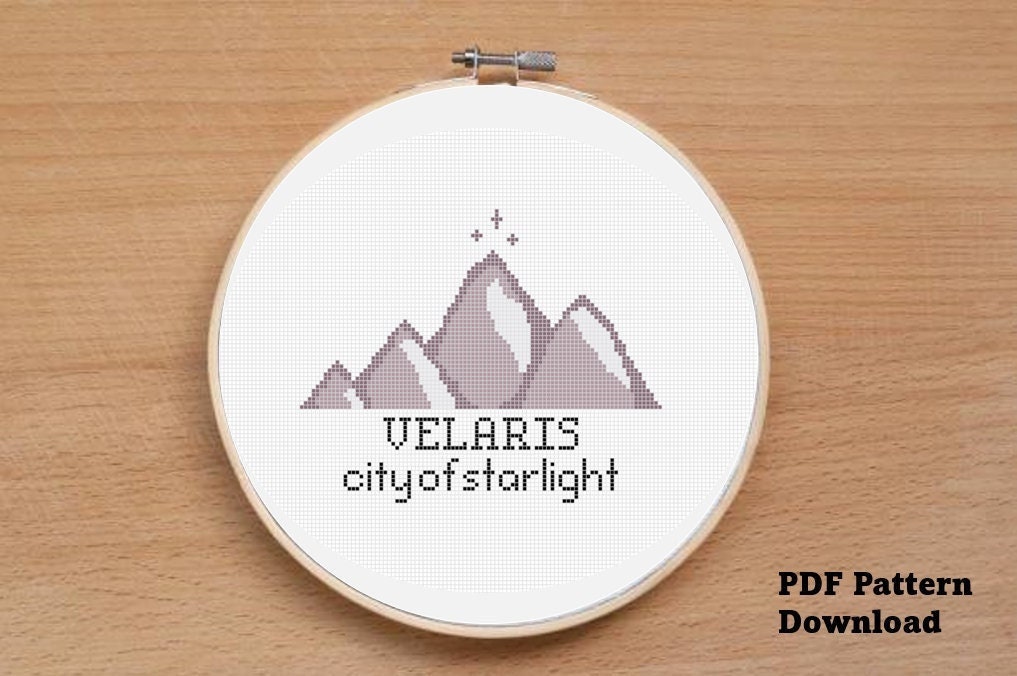Velaris City of Starlight - PDF Cross Stitch Pattern - Etsy