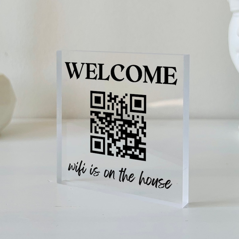 Airbnb Wifi Sign Qr Code - Etsy
