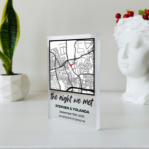 SHIP IN 1 DAY Our First Kiss Gift | Where It All Began Personalised Map ...