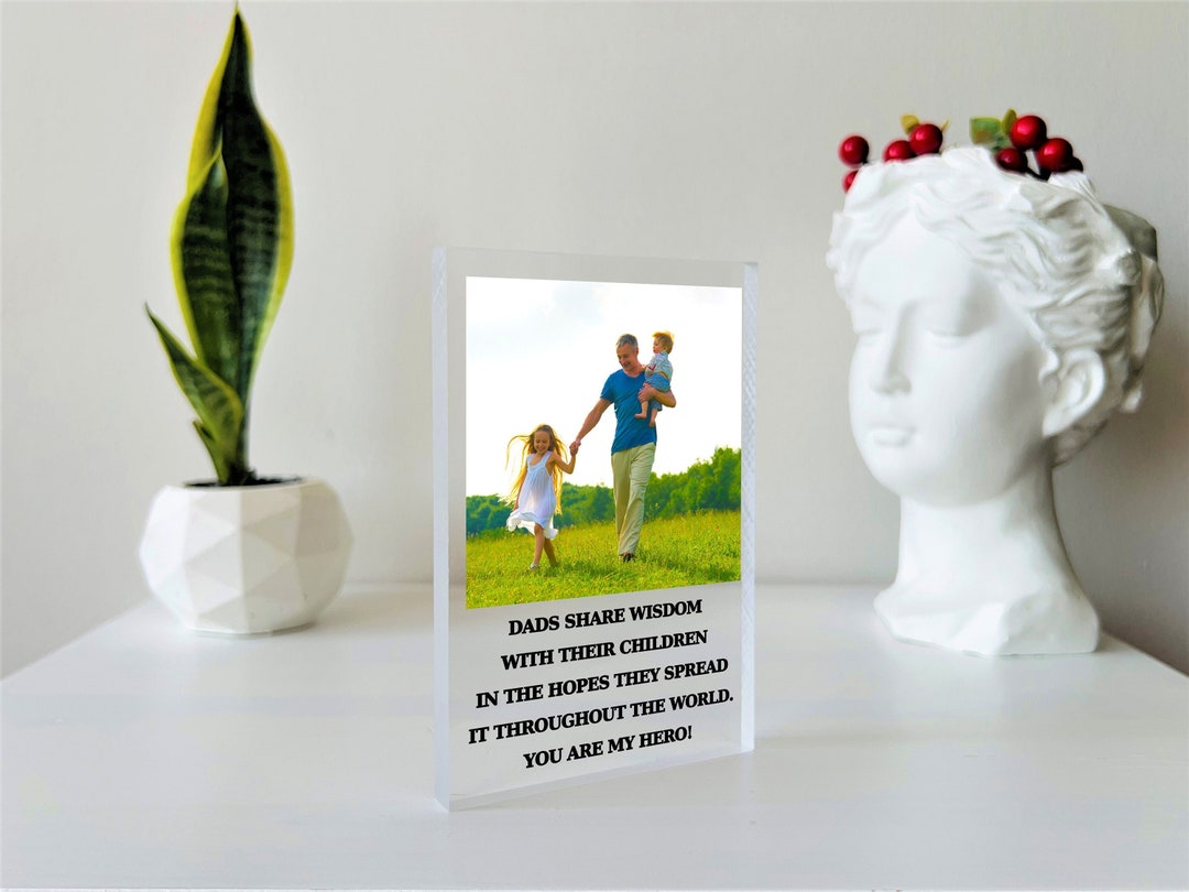 FATHERS DAY PHOTO Keepsake Fathers Day Gift Custom Photo Plaque ...