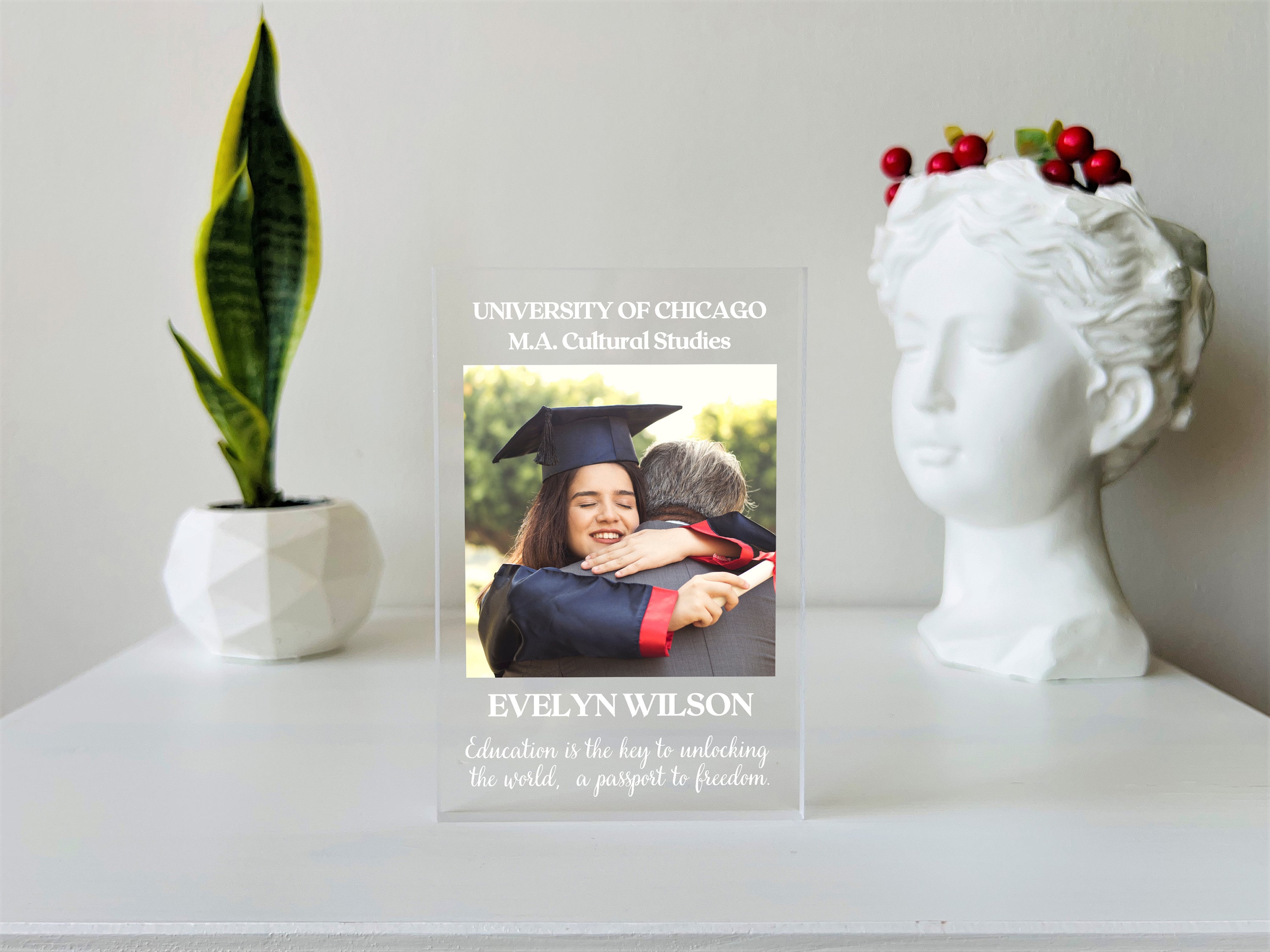 Personalized Graduation Plaque Grad Gift for Her Custom - Etsy