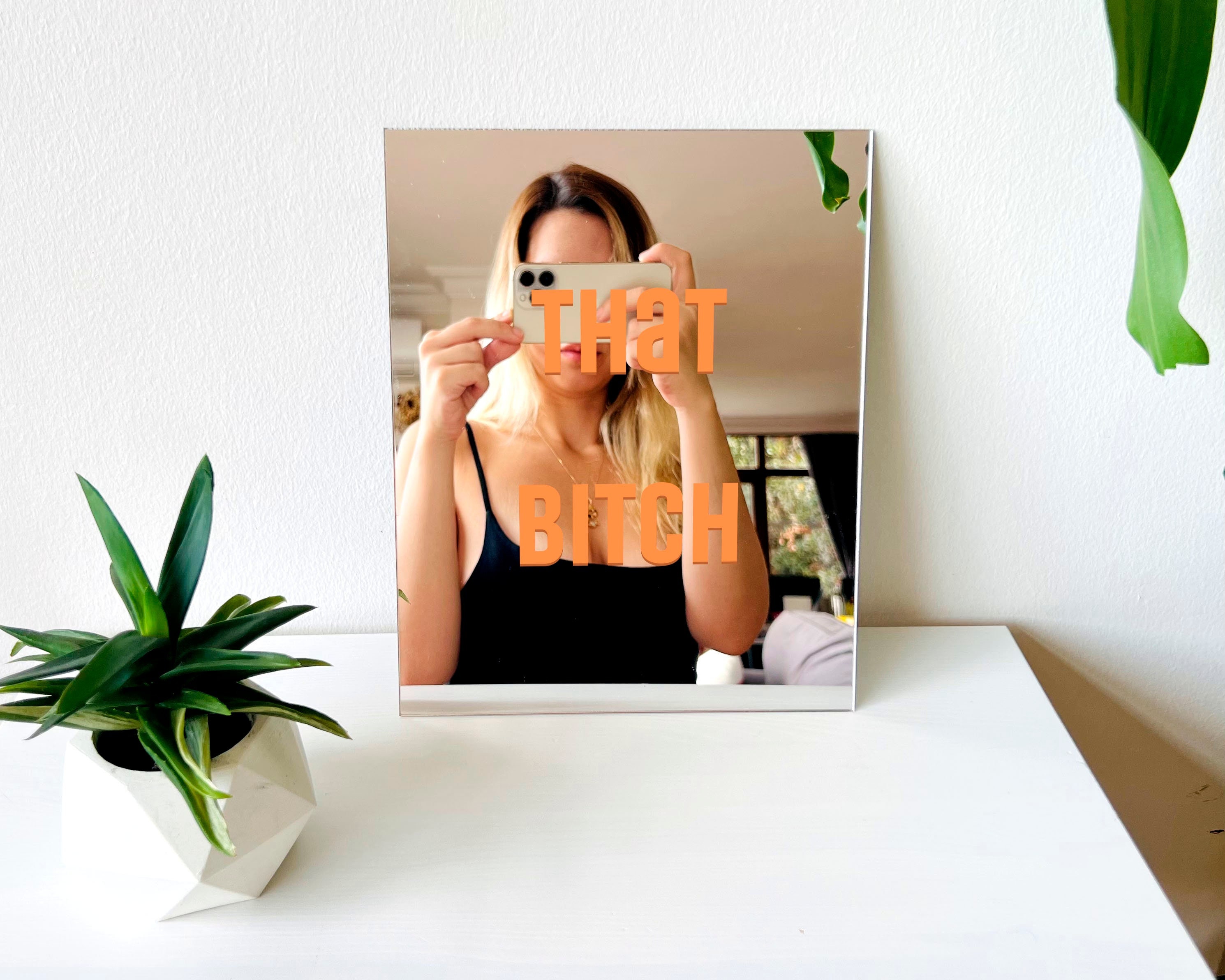 Slogan Mirrors - Etsy