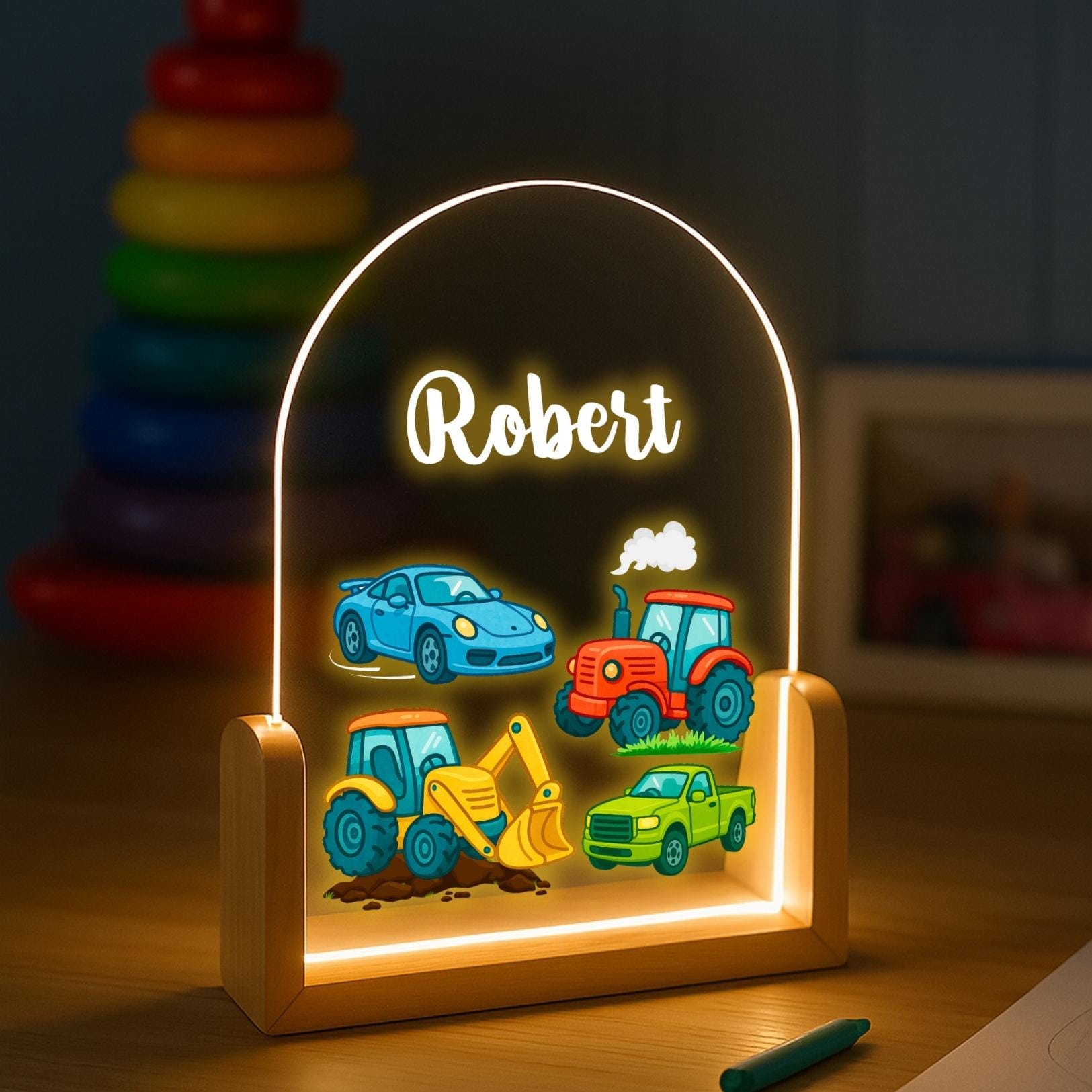 Personalized Night Light for Kids - Custom LED Light for Baby Girl ...