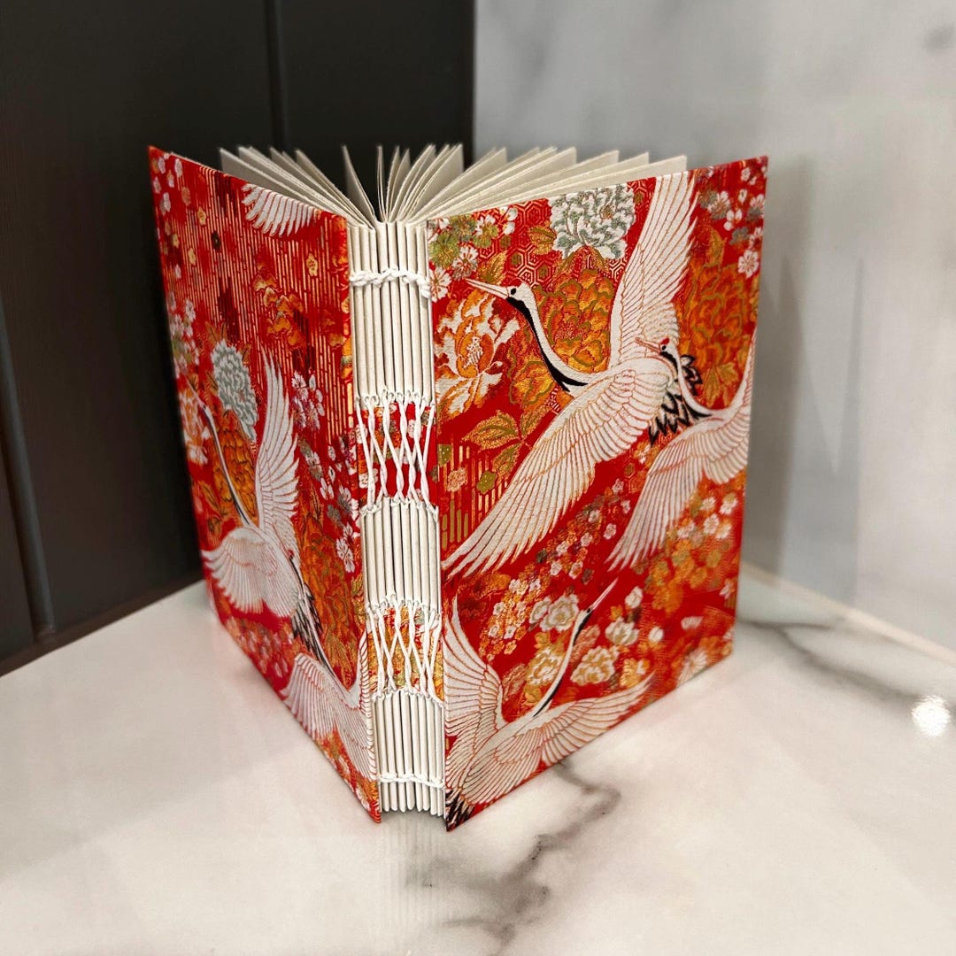 Japanese Print Handmade Notebook - Etsy